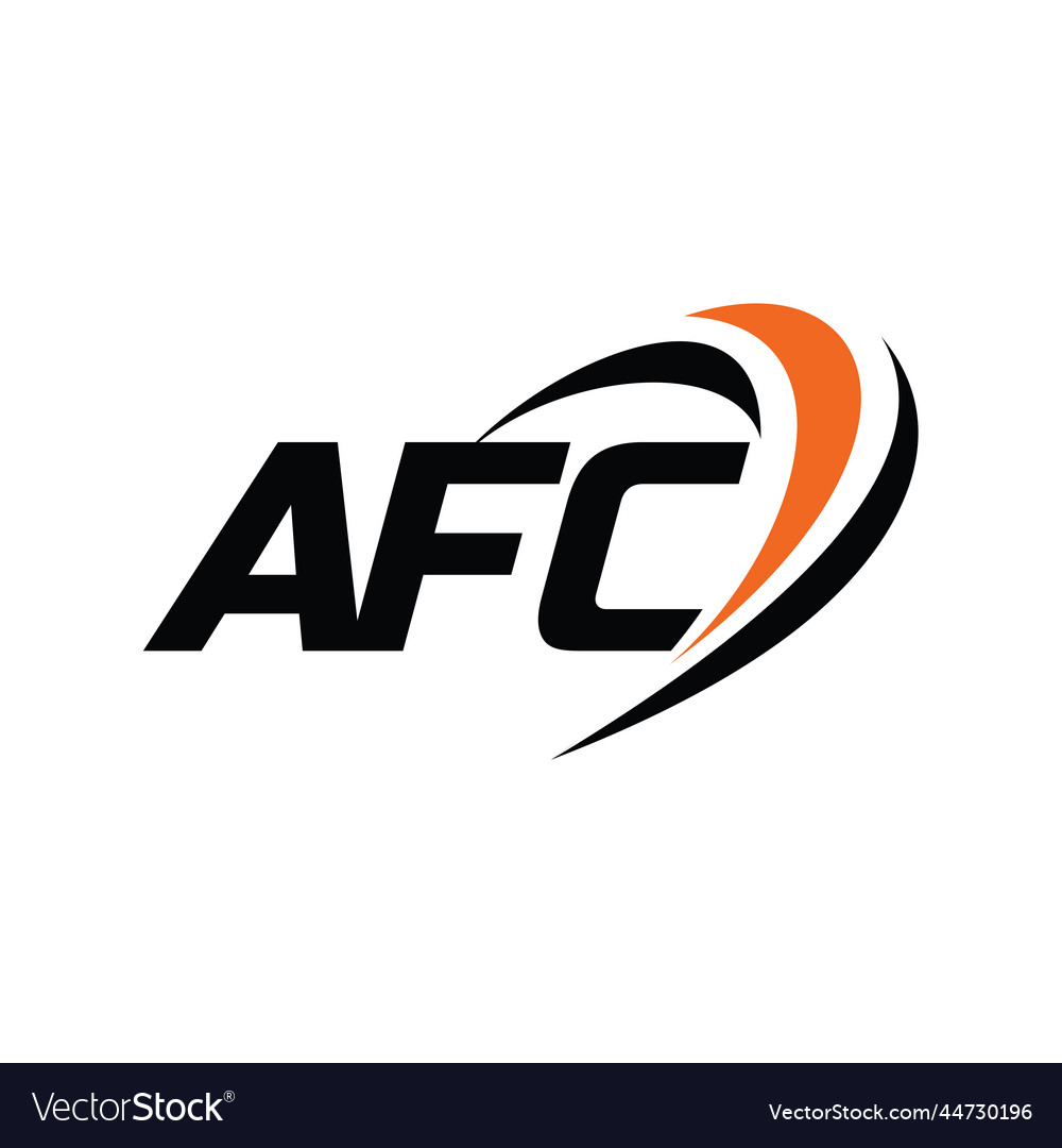 Afc monogram logo Royalty Free Vector Image - VectorStock