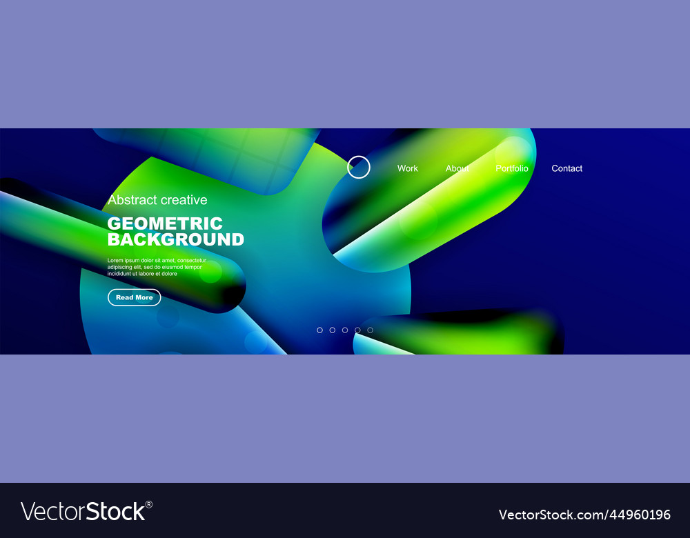 Bright glossy overlapping geometric shapes Vector Image