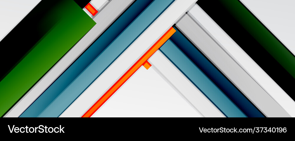 Color abstract lines trendy geometric background Vector Image