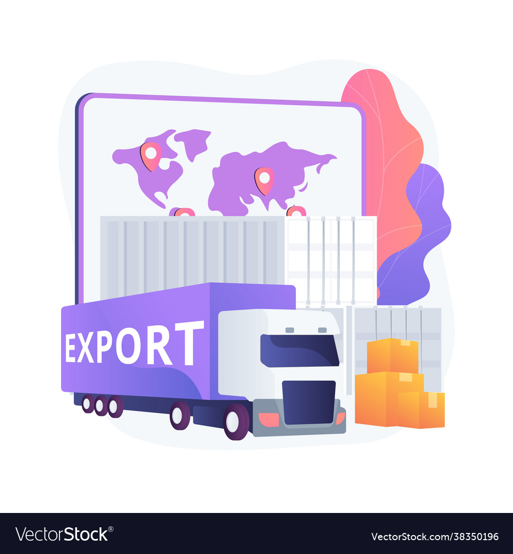 Export control abstract concept Royalty Free Vector Image