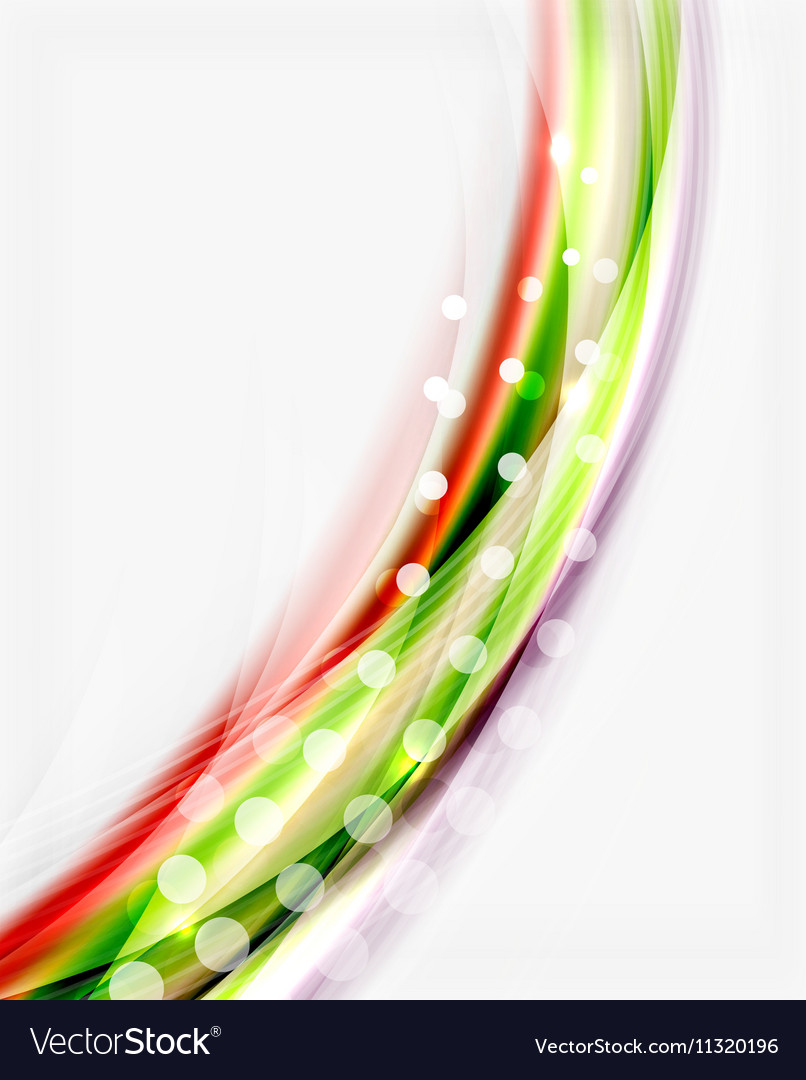 Glossy translucent wave template Royalty Free Vector Image