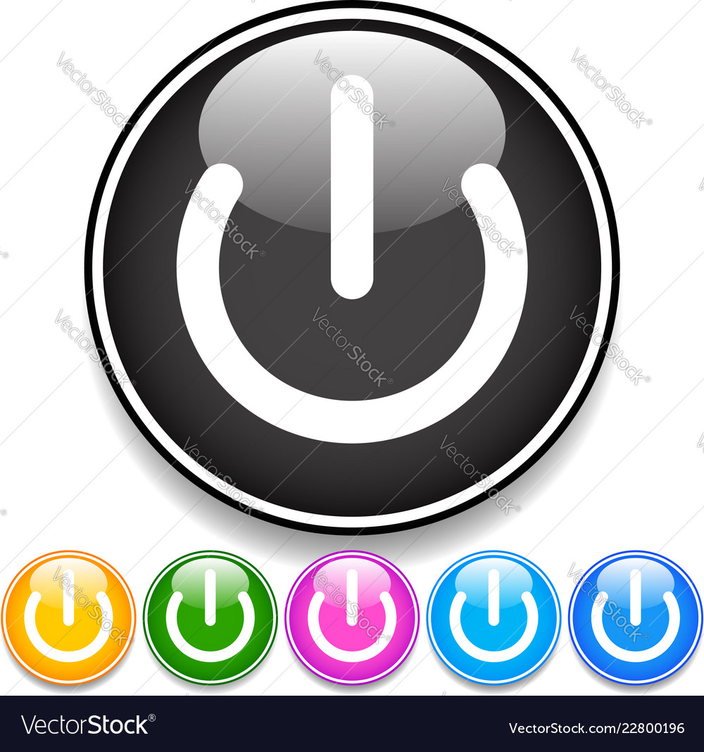Power button Royalty Free Vector Image - VectorStock