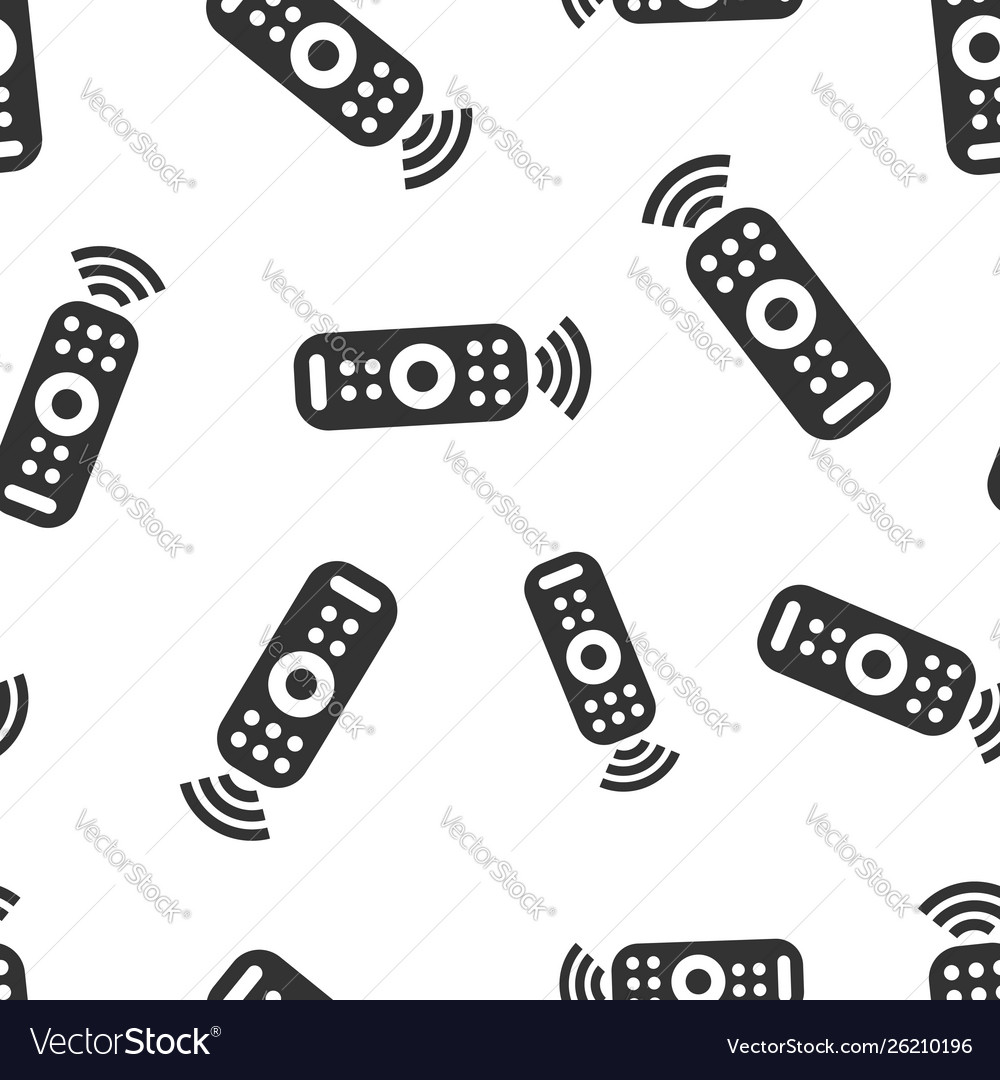 Remote control icon seamless pattern background Vector Image
