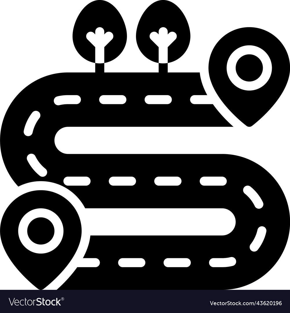 Road route icon location map and navigation Vector Image