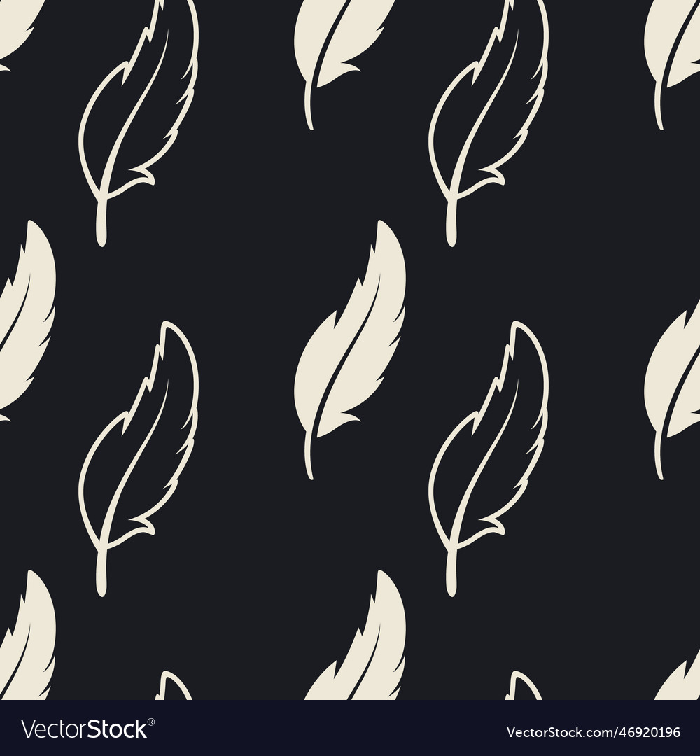 Seamless pattern with different black Royalty Free Vector