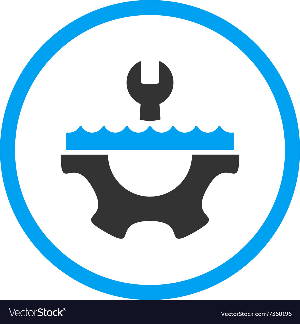Water service rounded icon Royalty Free Vector Image Water service rounded icon Royalty Free Vector Image