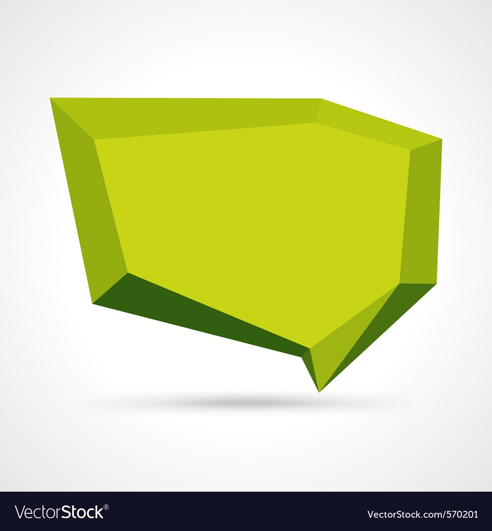 Angular speech bubble Royalty Free Vector Image