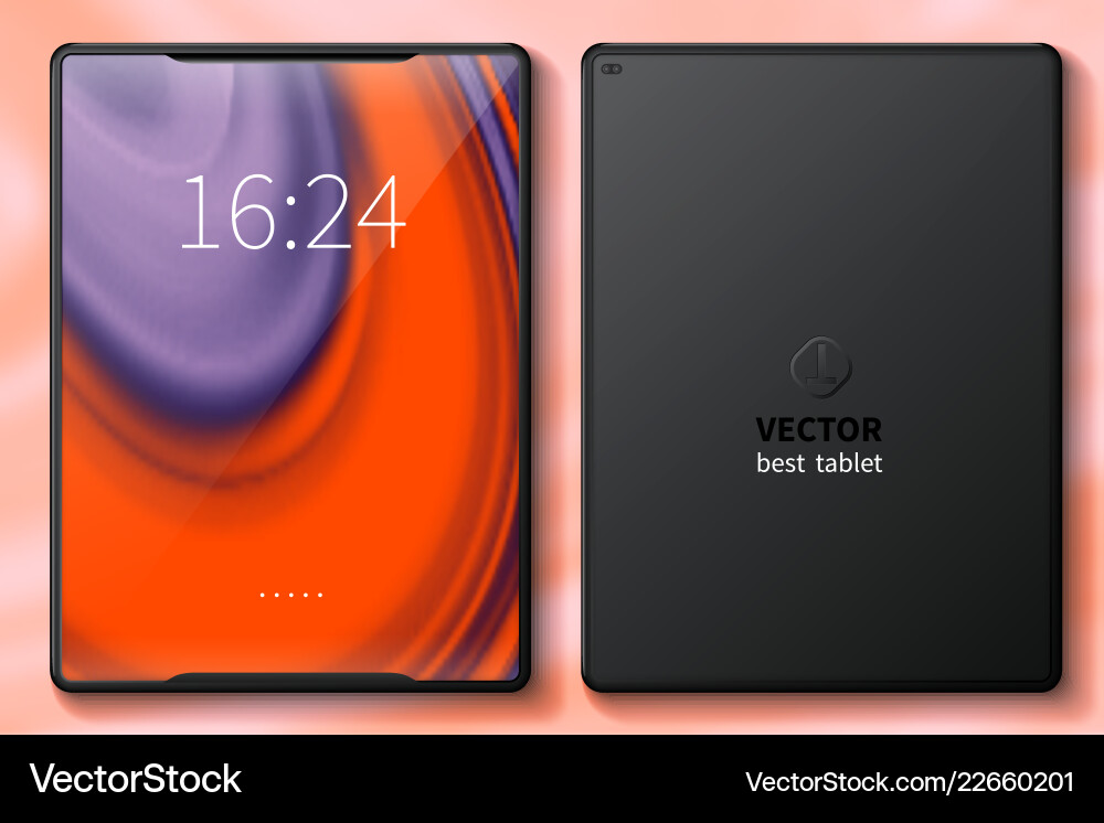 Best tablet of the new generation Royalty Free Vector Image