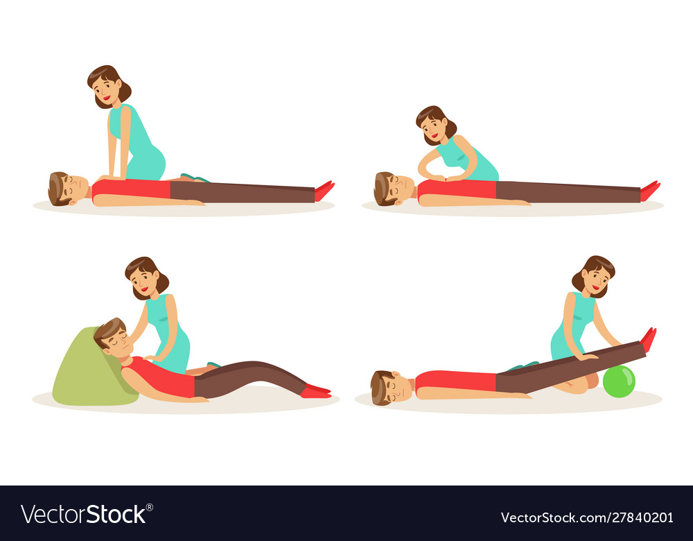 Collection first aid examples Royalty Free Vector Image