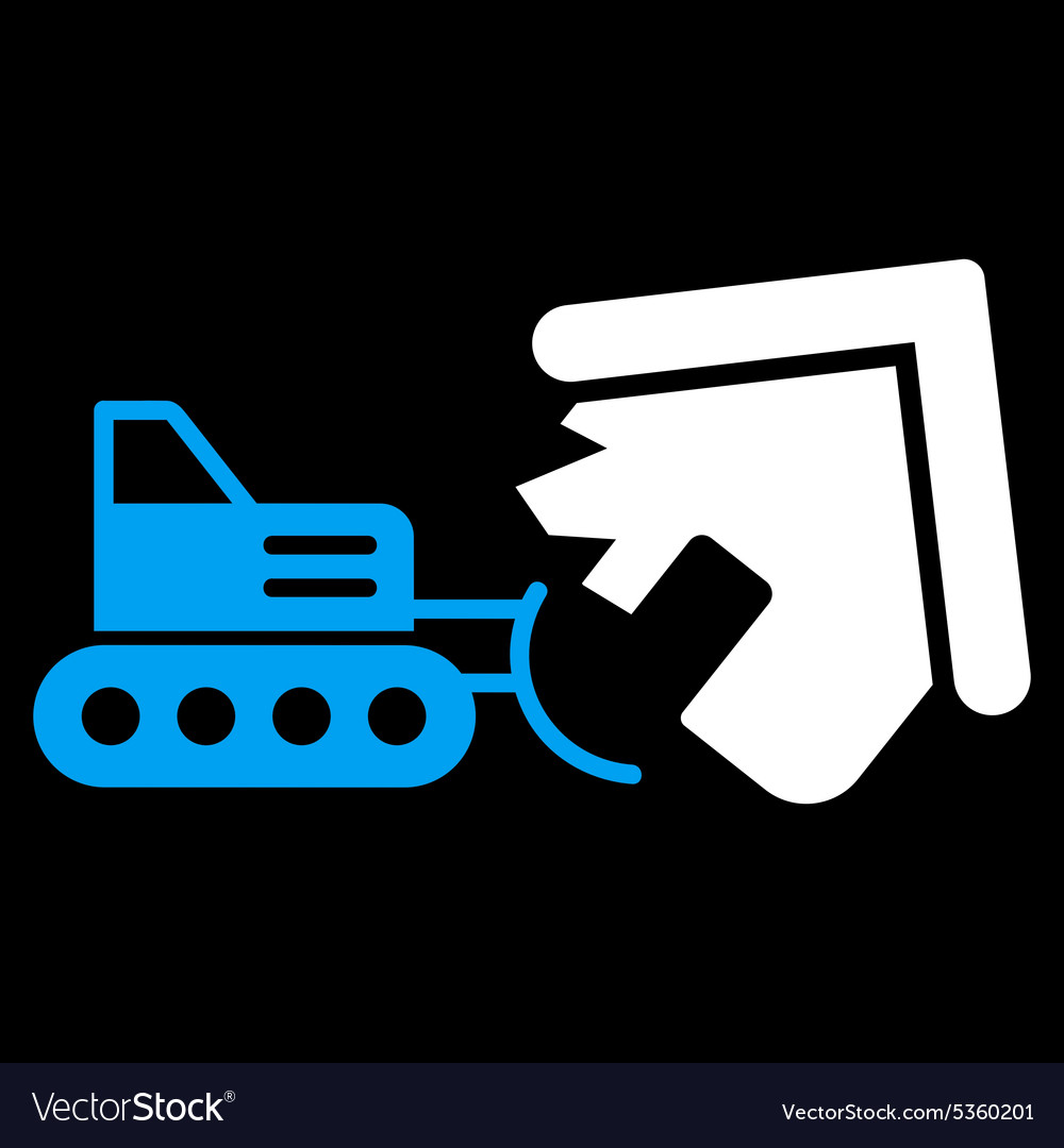Demolition icon Royalty Free Vector Image - VectorStock
