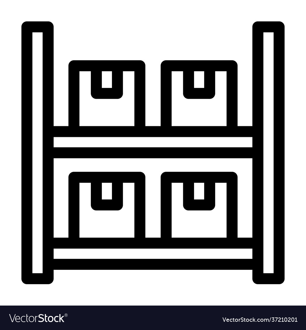 Parcels rack Royalty Free Vector Image - VectorStock