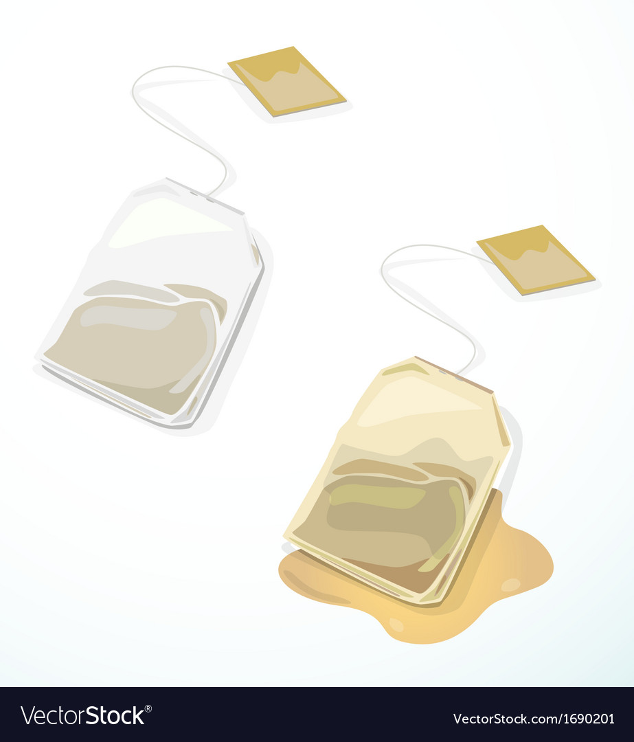 Tea bag Royalty Free Vector Image - VectorStock