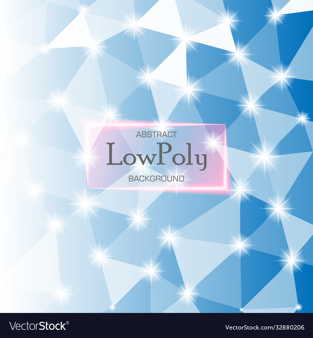 Abstract low poly hexagonal background Royalty Free Vector