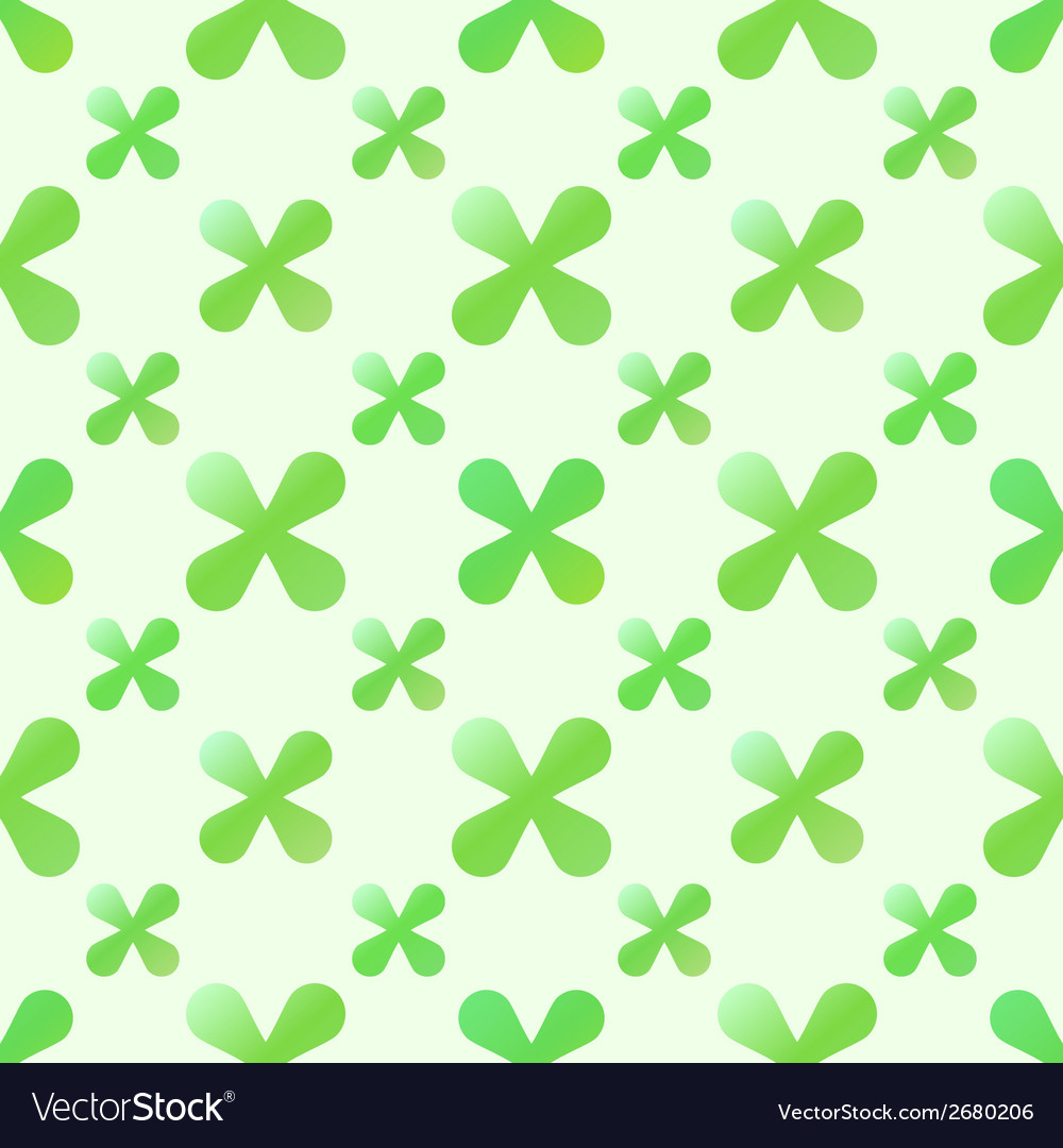 Green creative seamless pattern Royalty Free Vector Image