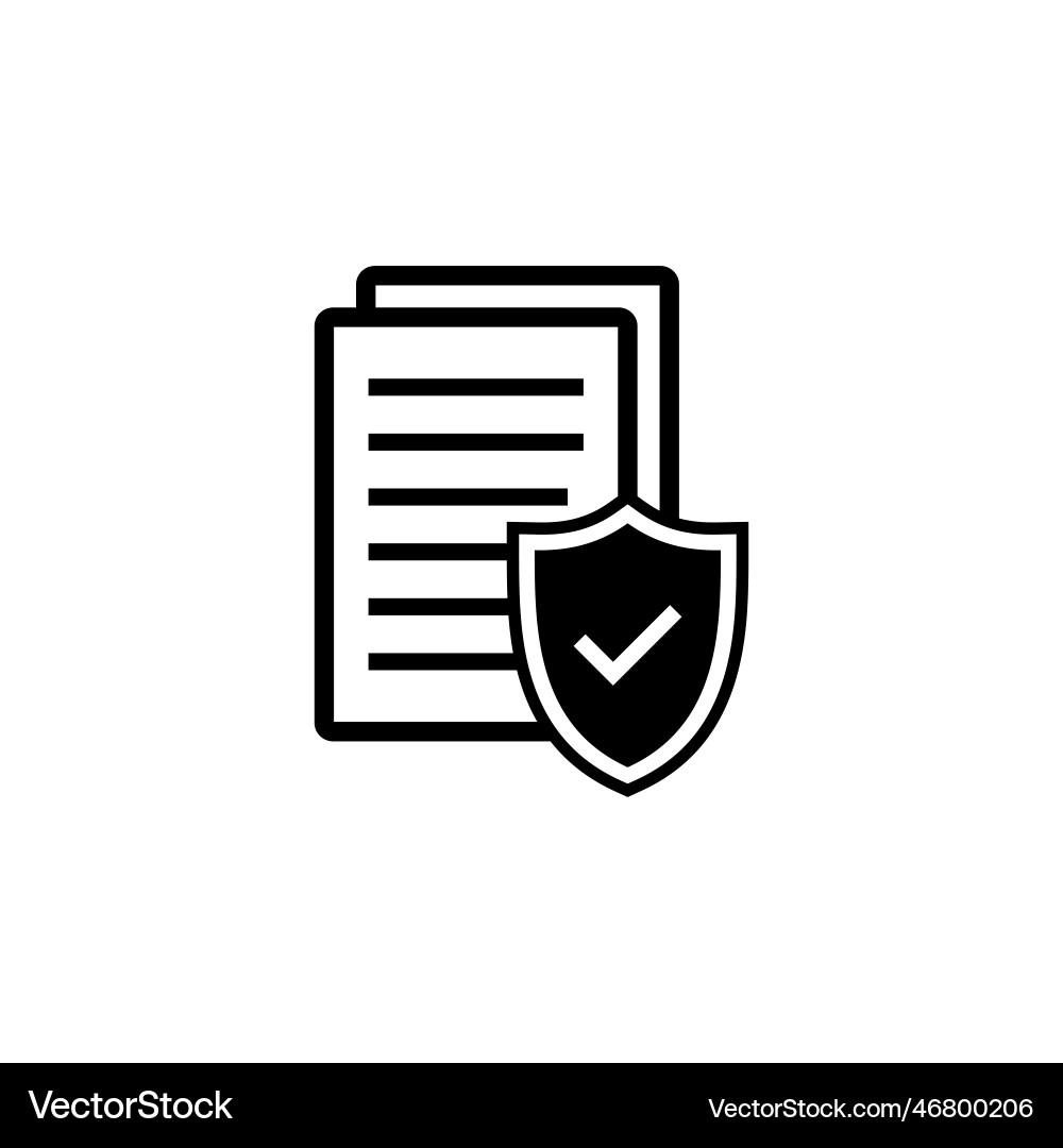Insurance icon insurance symbol Royalty Free Vector Image