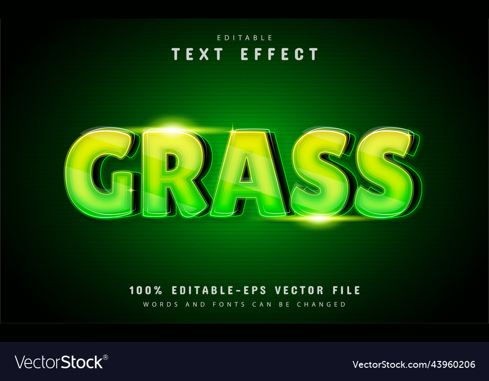 Modern text effect with orange gradient Royalty Free Vector