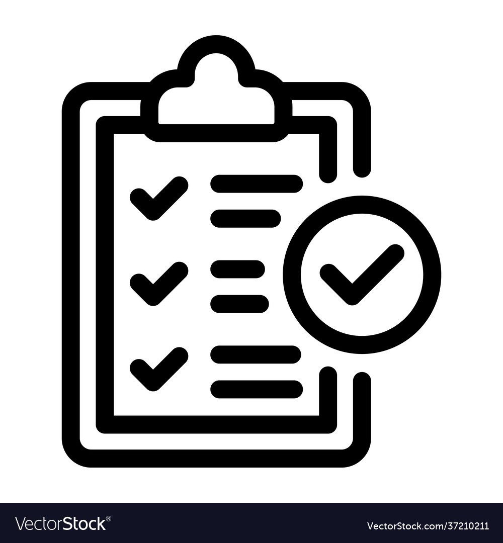 Checklist Royalty Free Vector Image - VectorStock