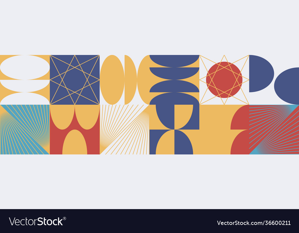 Horizontal abstract pattern design Royalty Free Vector Image