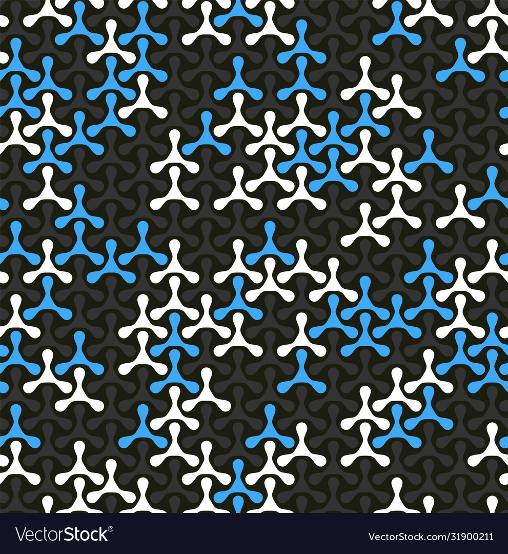 Modern seamless pattern colored triplex Royalty Free Vector