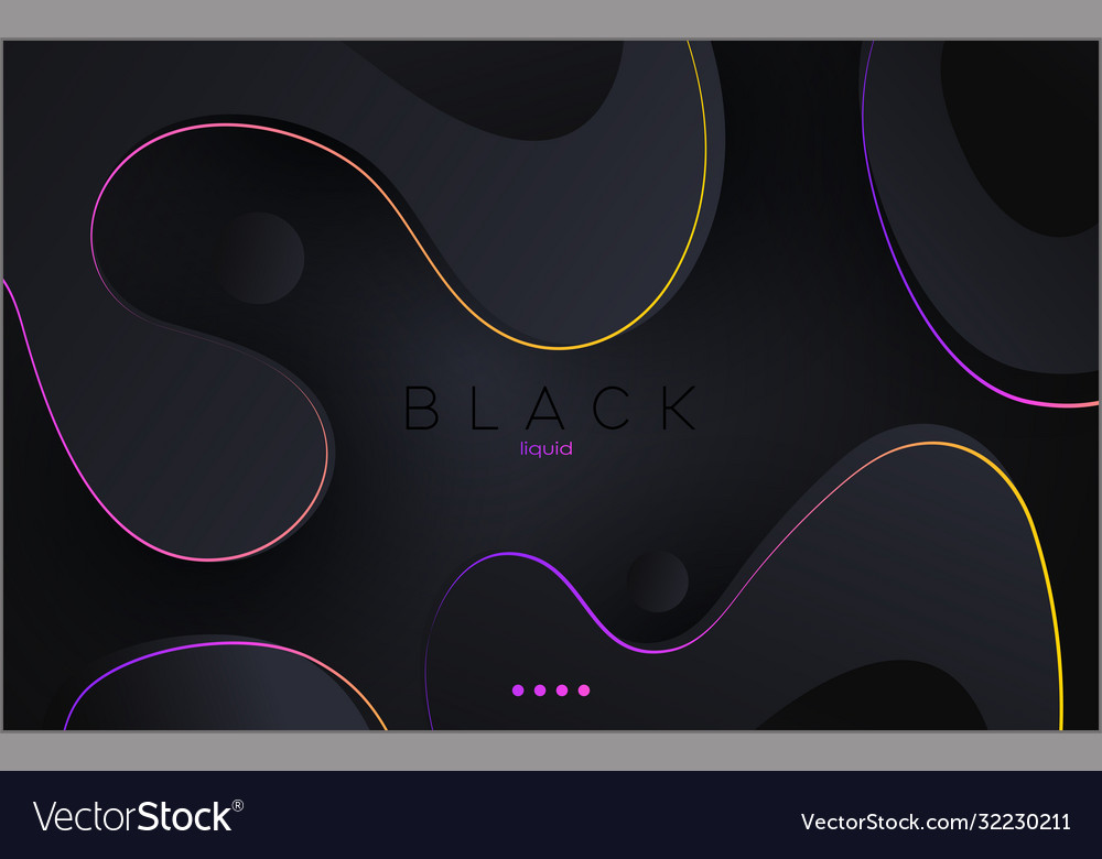Moving black abstract background dynamic effect Vector Image