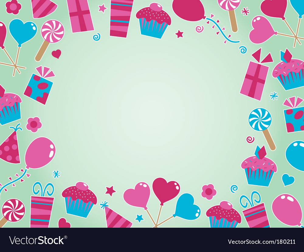 Party frame Royalty Free Vector Image - VectorStock