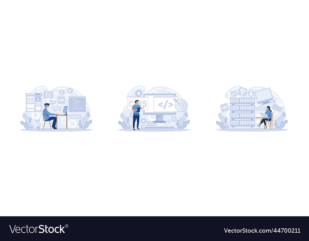 Website development web design programming Vector Image Website development web design programming Vector Image