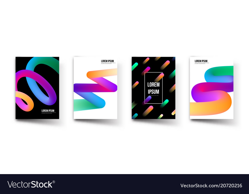 Abstract color pattern gradient background Vector Image