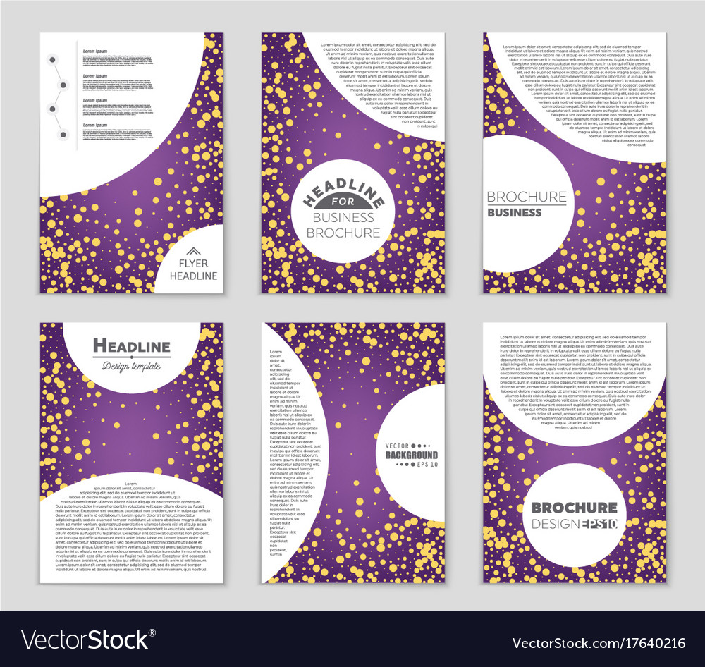 Abstract layout background set for art Royalty Free Vector