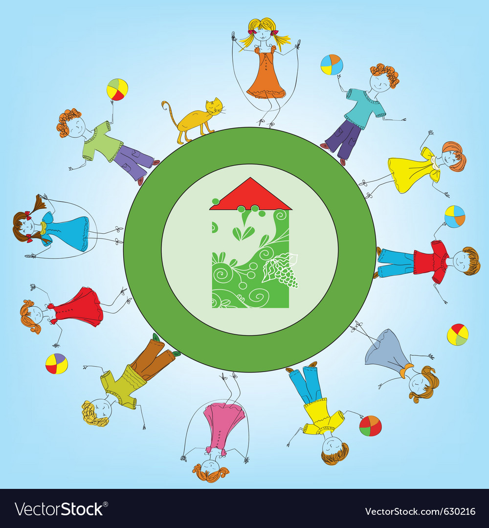 Active world Royalty Free Vector Image - VectorStock