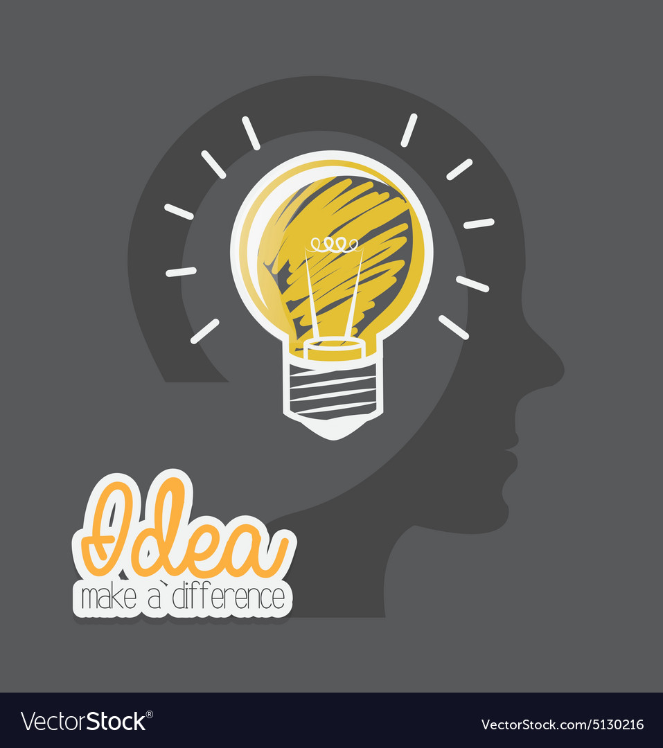 Creative idea design Royalty Free Vector Image