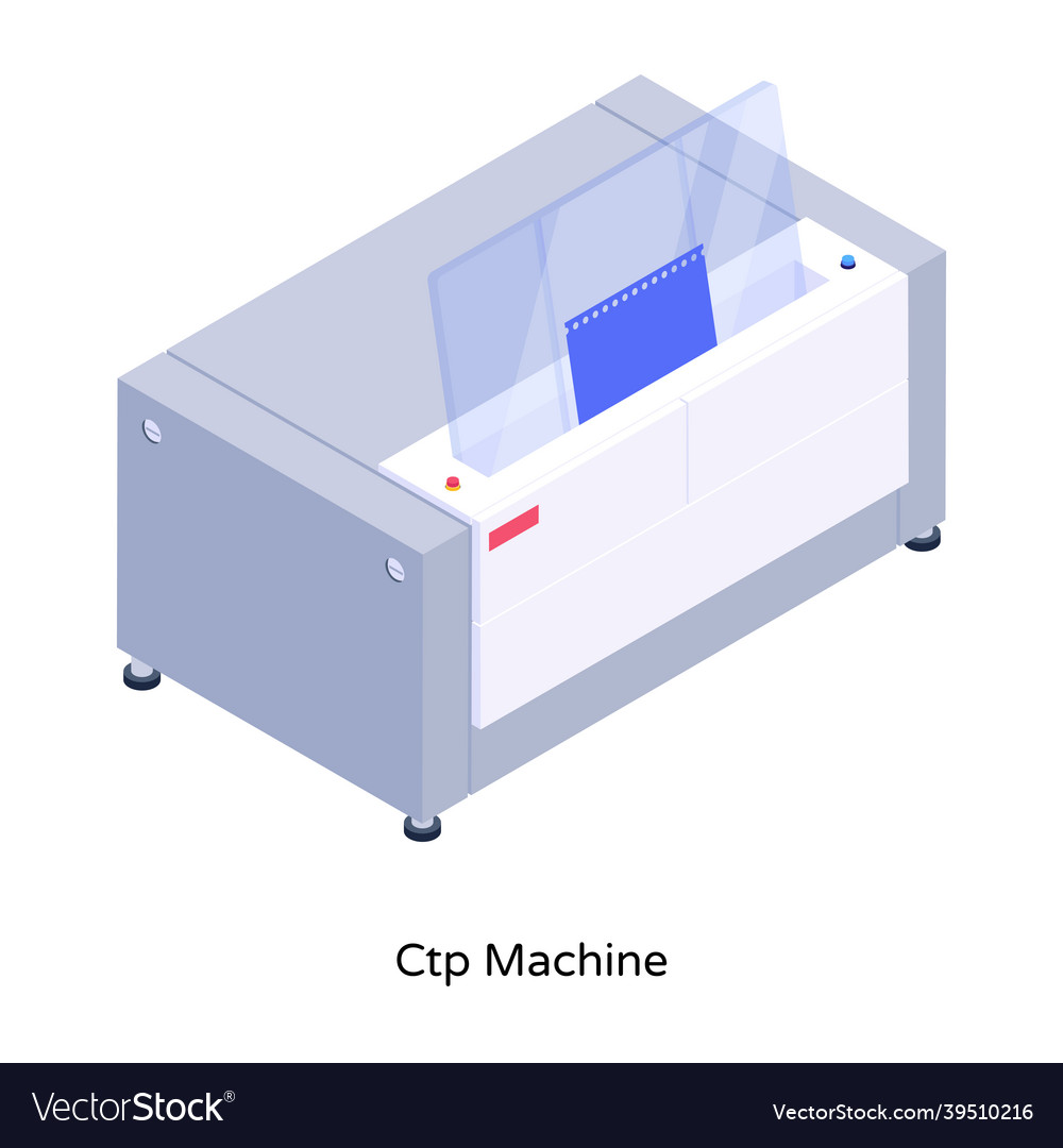 Ctp machine Royalty Free Vector Image - VectorStock