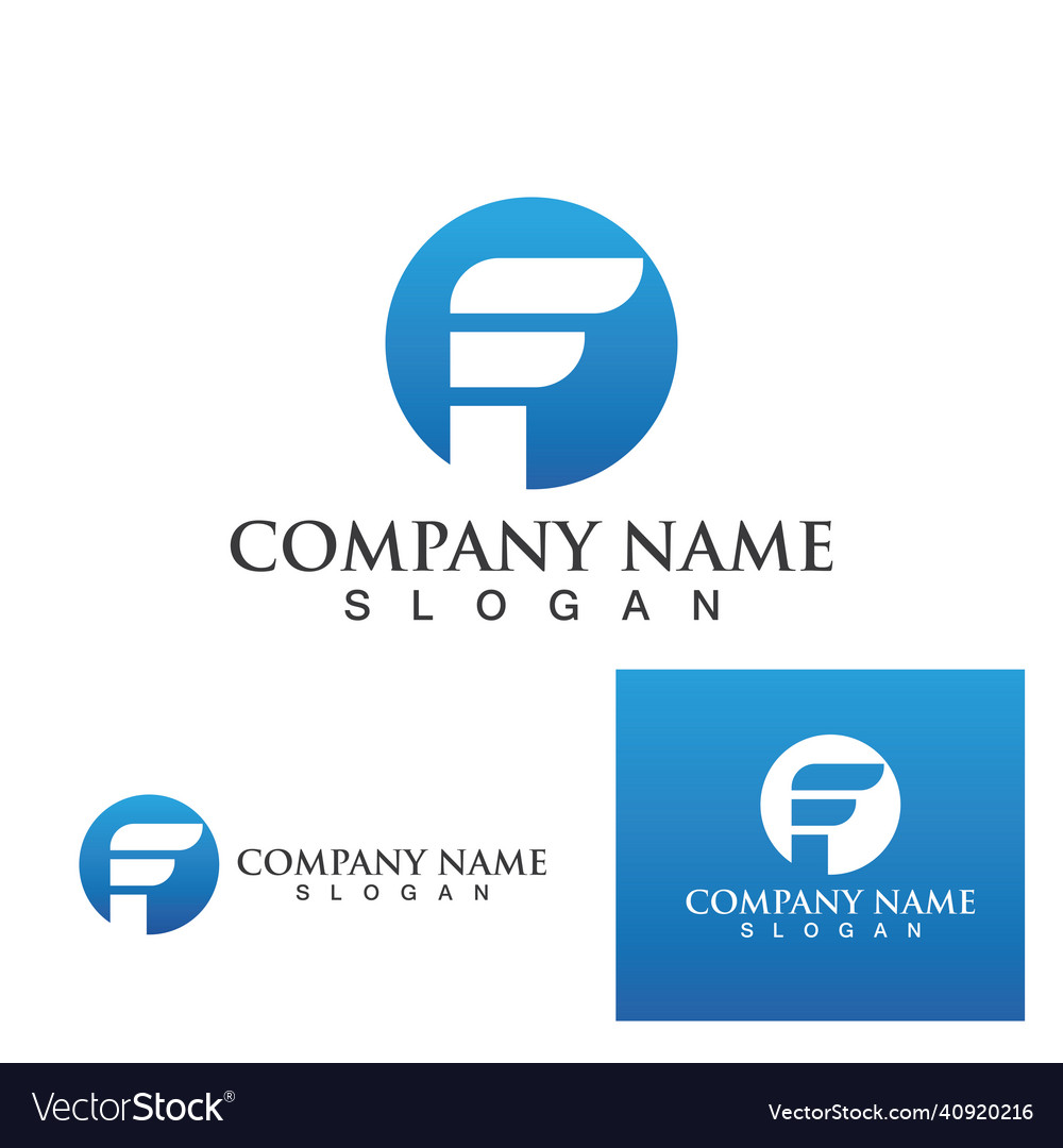 F letter icon Royalty Free Vector Image - VectorStock