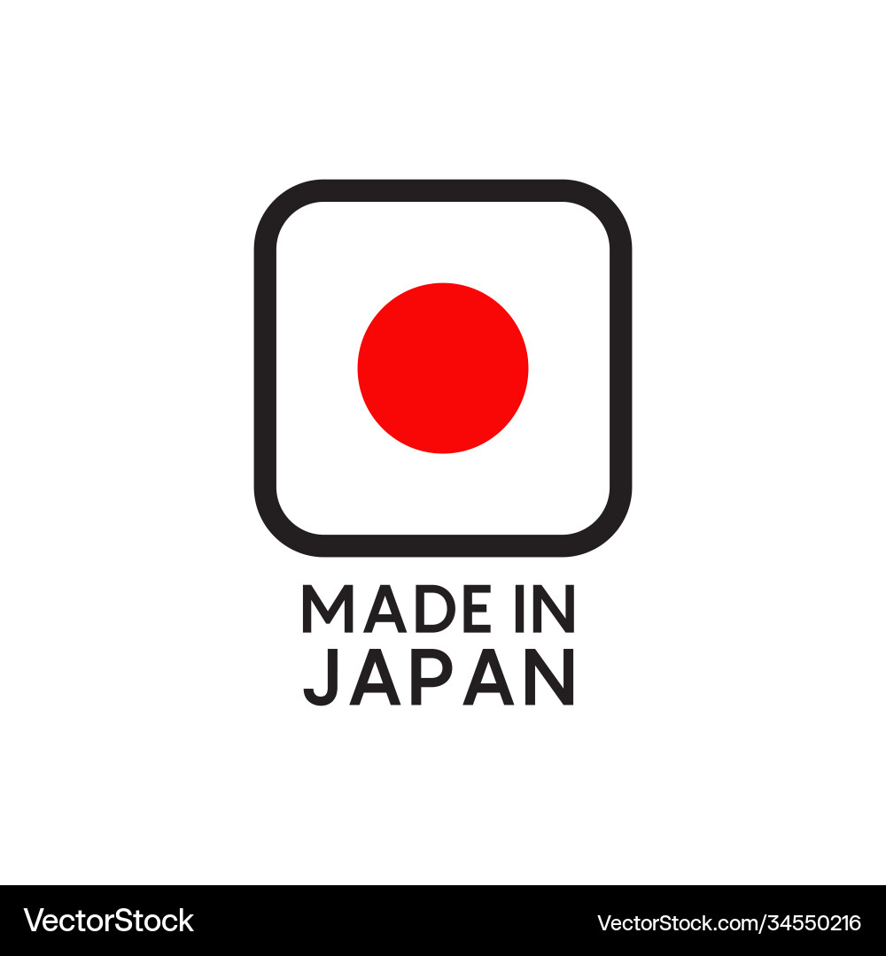 Made in japan symbol logo design template Vector Image