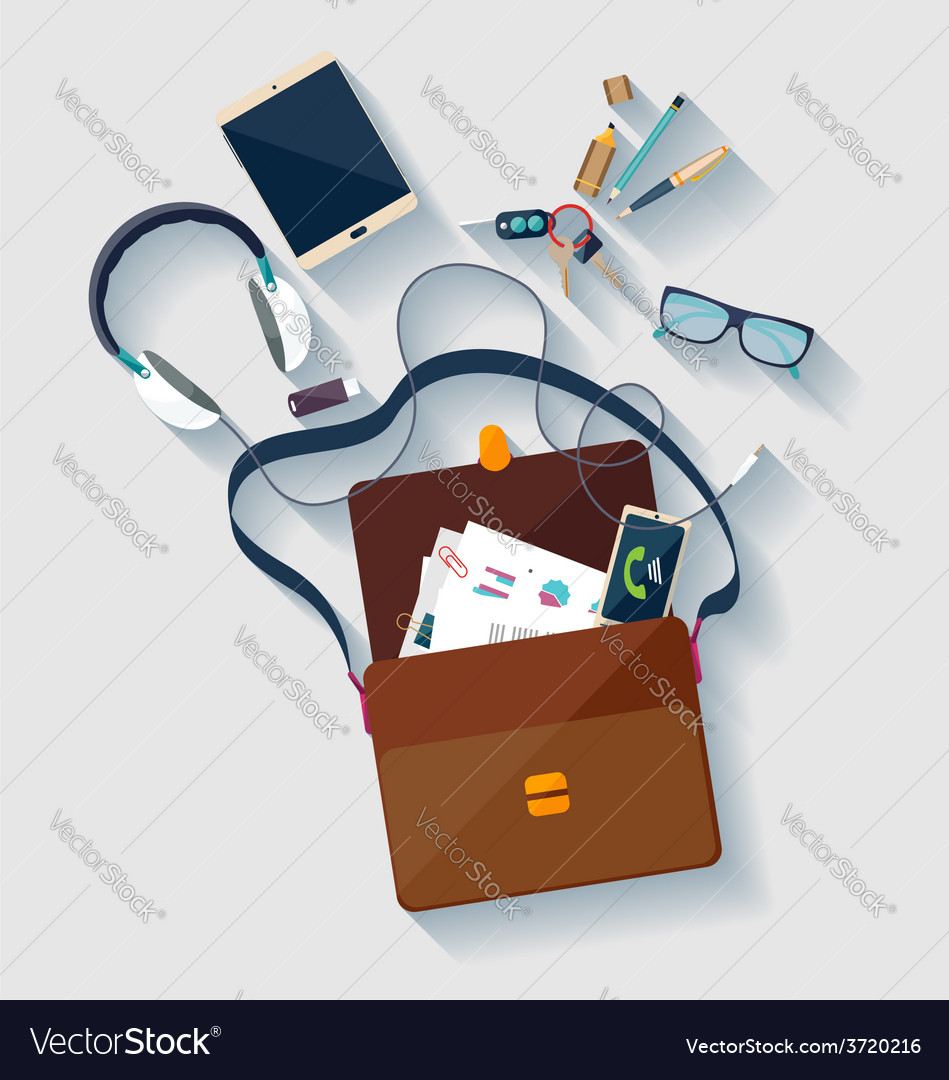 Open bag Royalty Free Vector Image - VectorStock