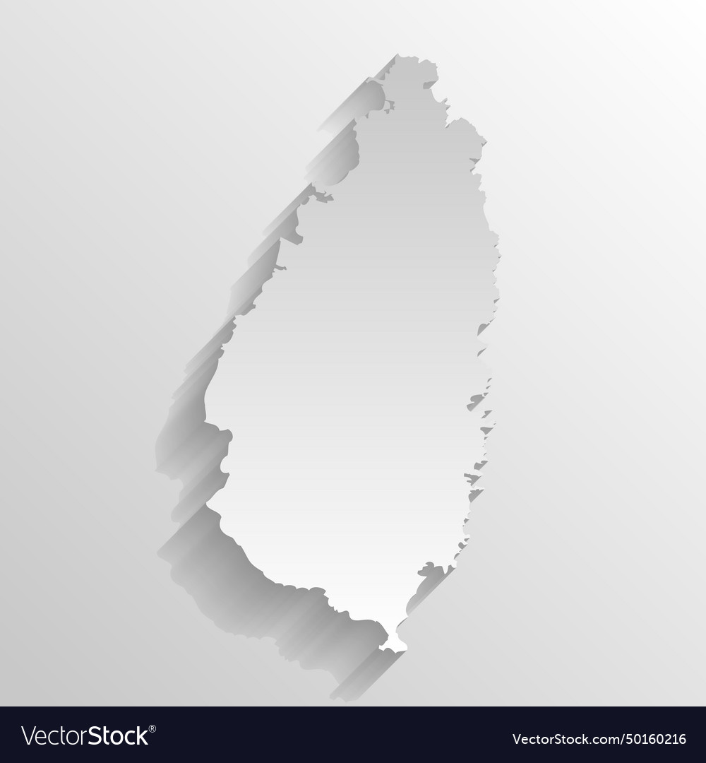 Saint lucia country map silhouette Royalty Free Vector Image