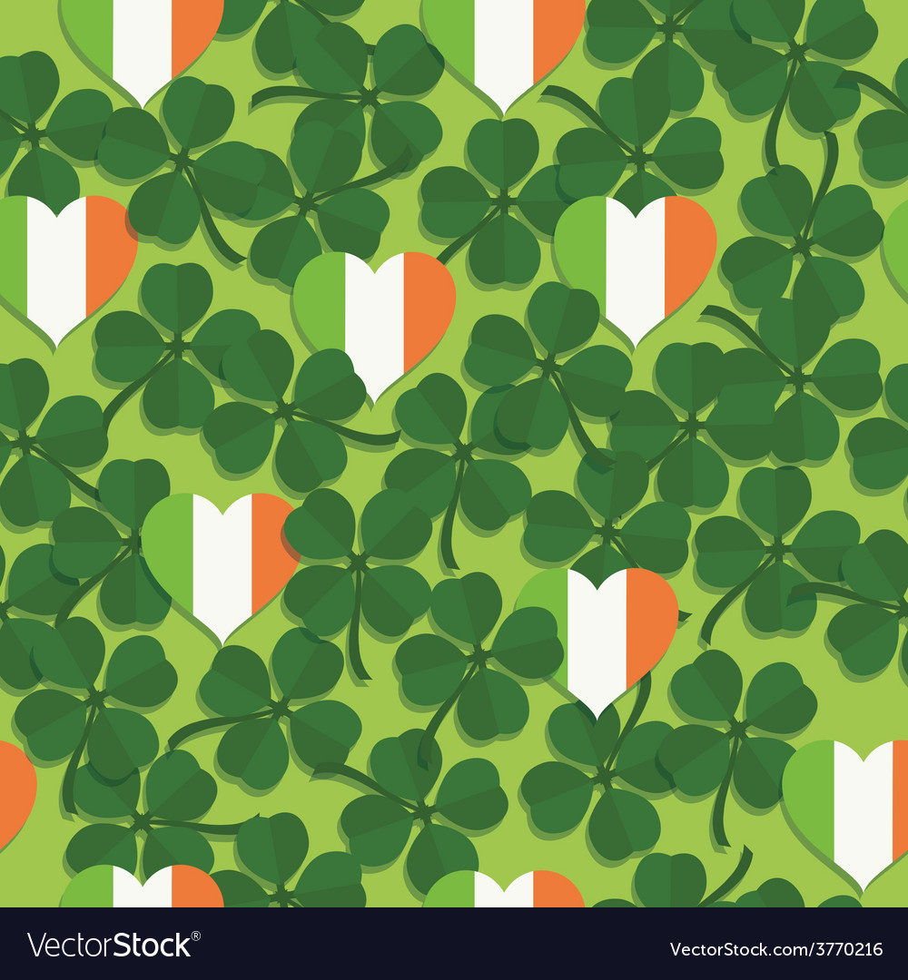 Shamrock pattern Royalty Free Vector Image - VectorStock