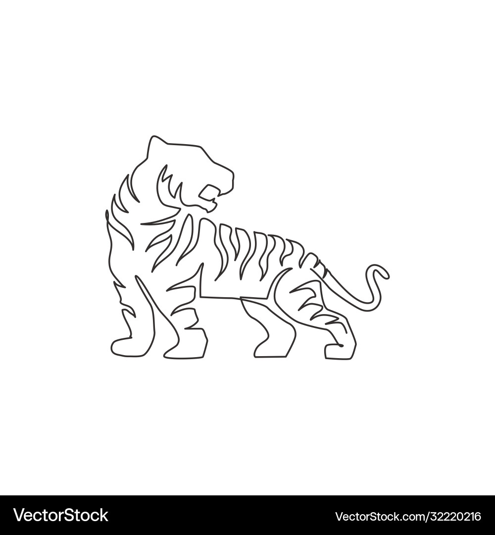 Single continuous line drawing elegant asian Vector Image