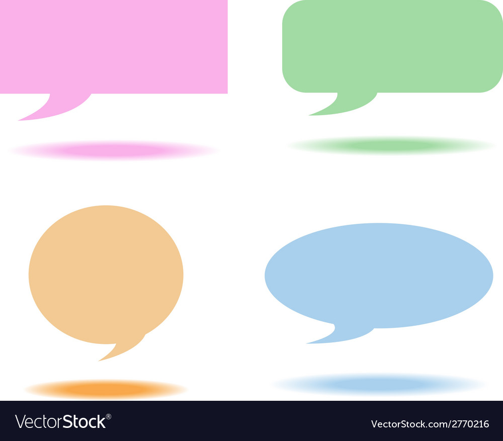 Speech bubbles box Royalty Free Vector Image - VectorStock
