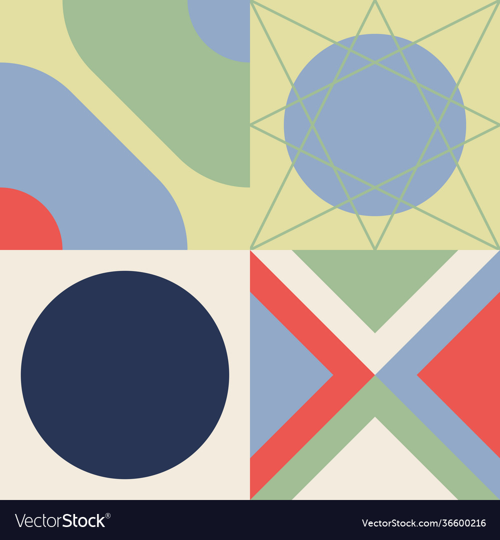 Square abstract pattern design Royalty Free Vector Image