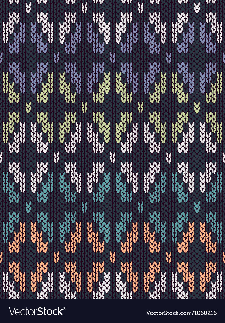 Style seamless knitted pattern Royalty Free Vector Image