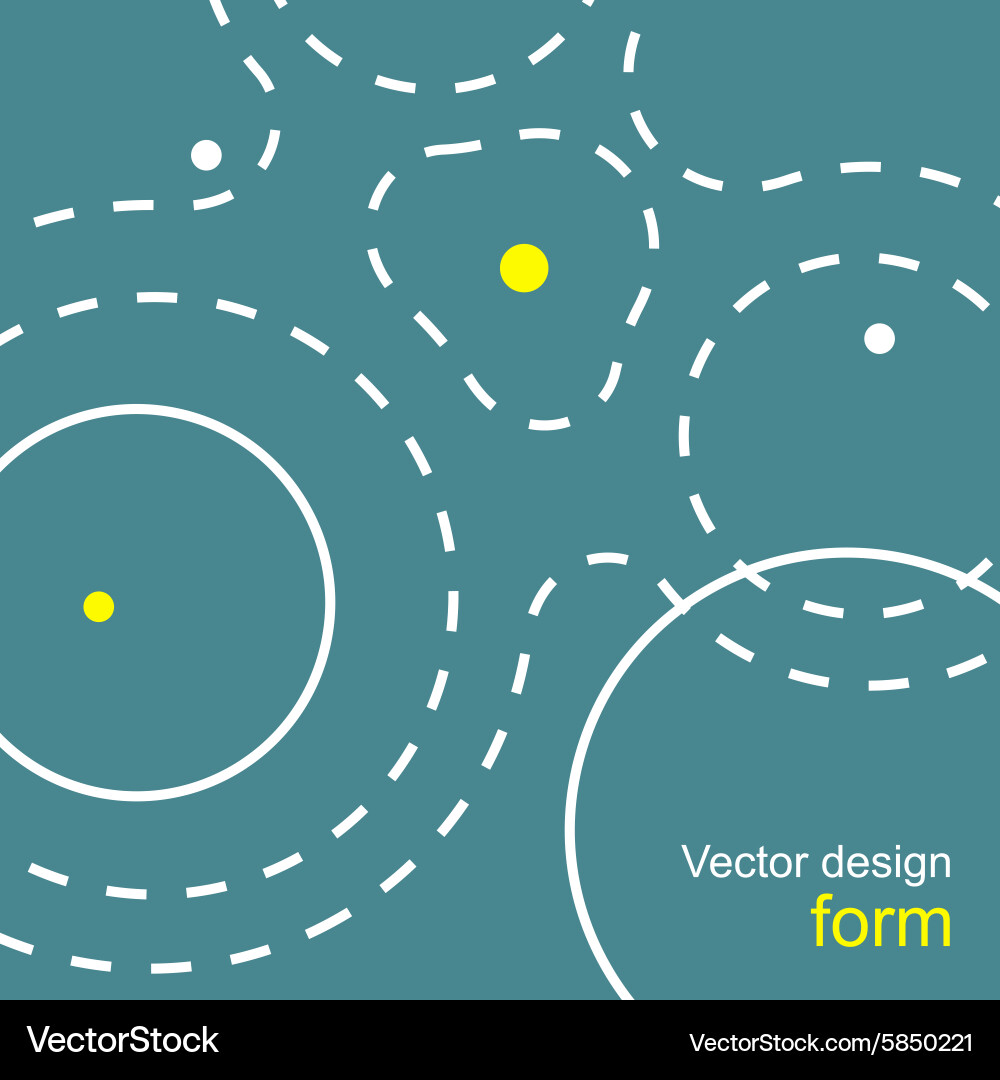 Abstract background of dotted lines and balls Vector Image