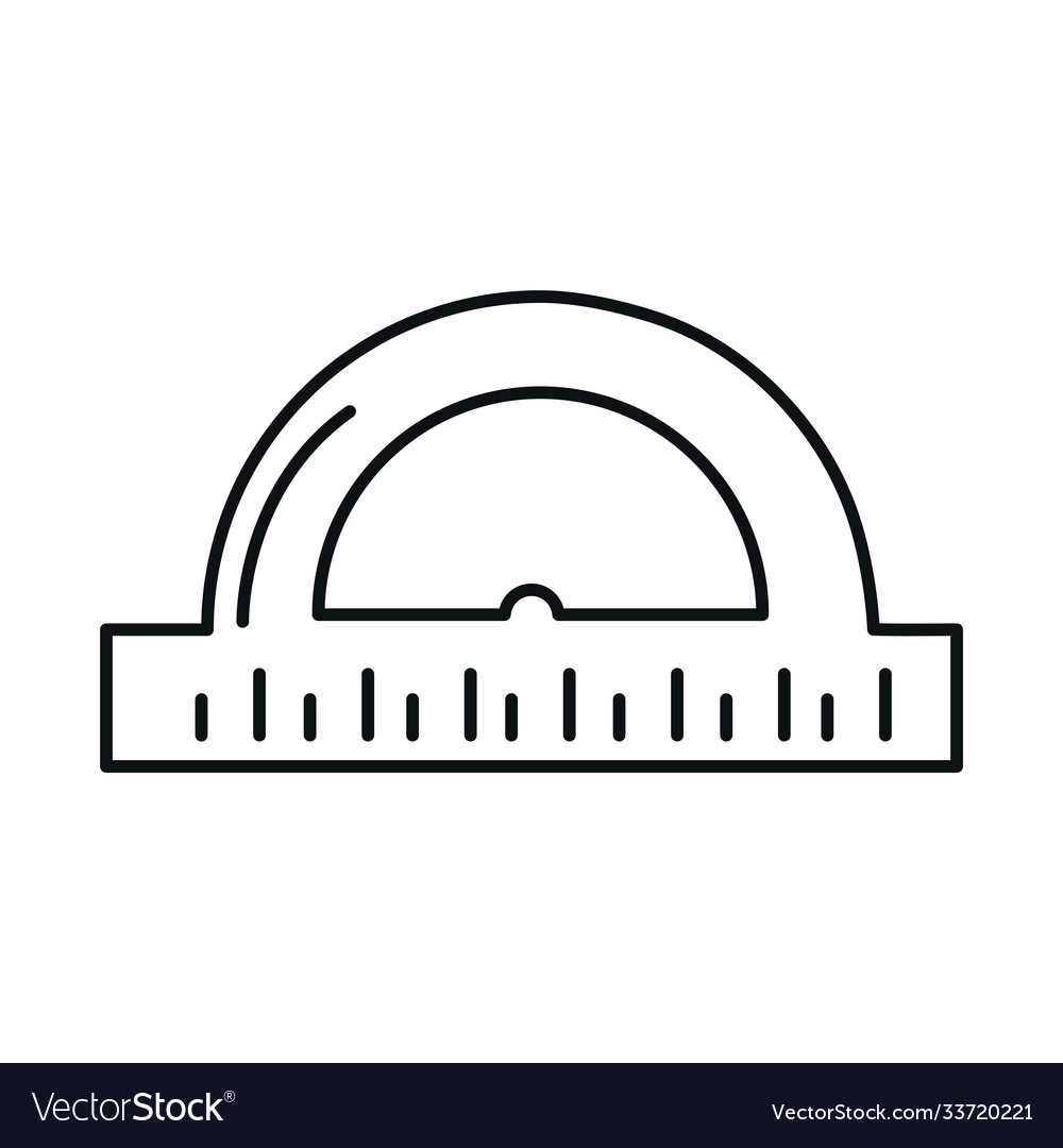 Back to school geometry protractor supply Vector Image