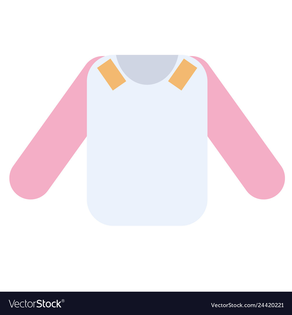 Blouse flat on white Royalty Free Vector Image