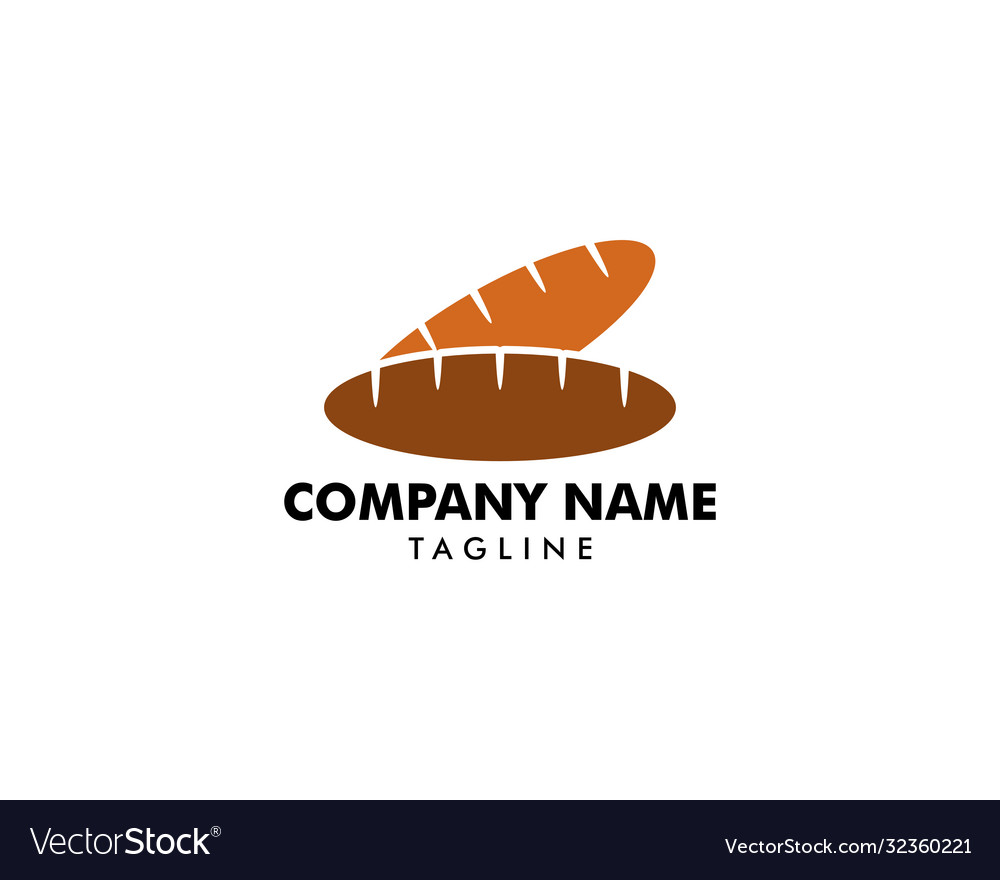 Bread logo template design element Royalty Free Vector Image