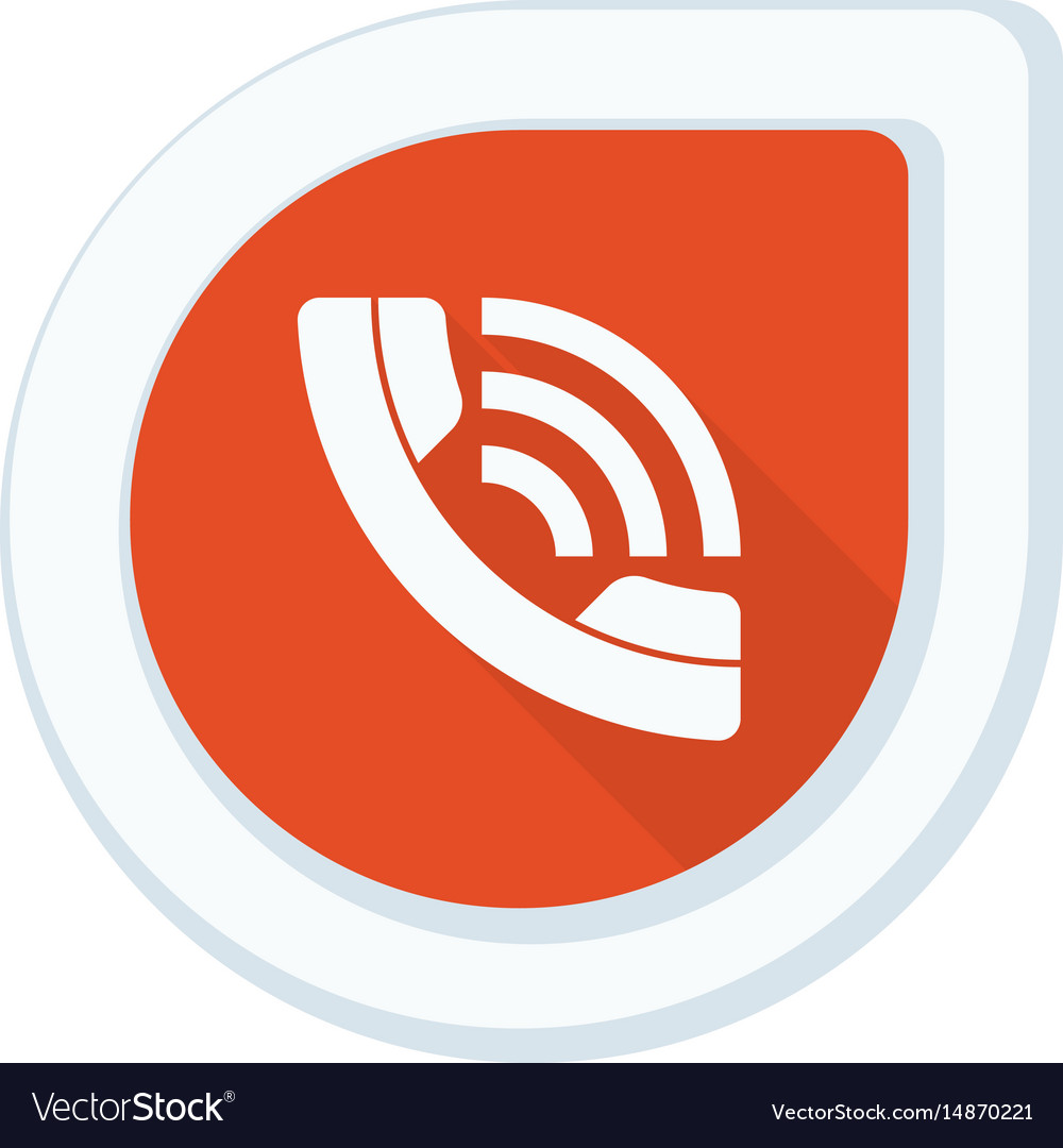 Call contact button Royalty Free Vector Image - VectorStock