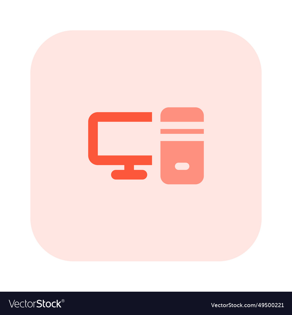 Crucial hardware for processing data in computers Vector Image