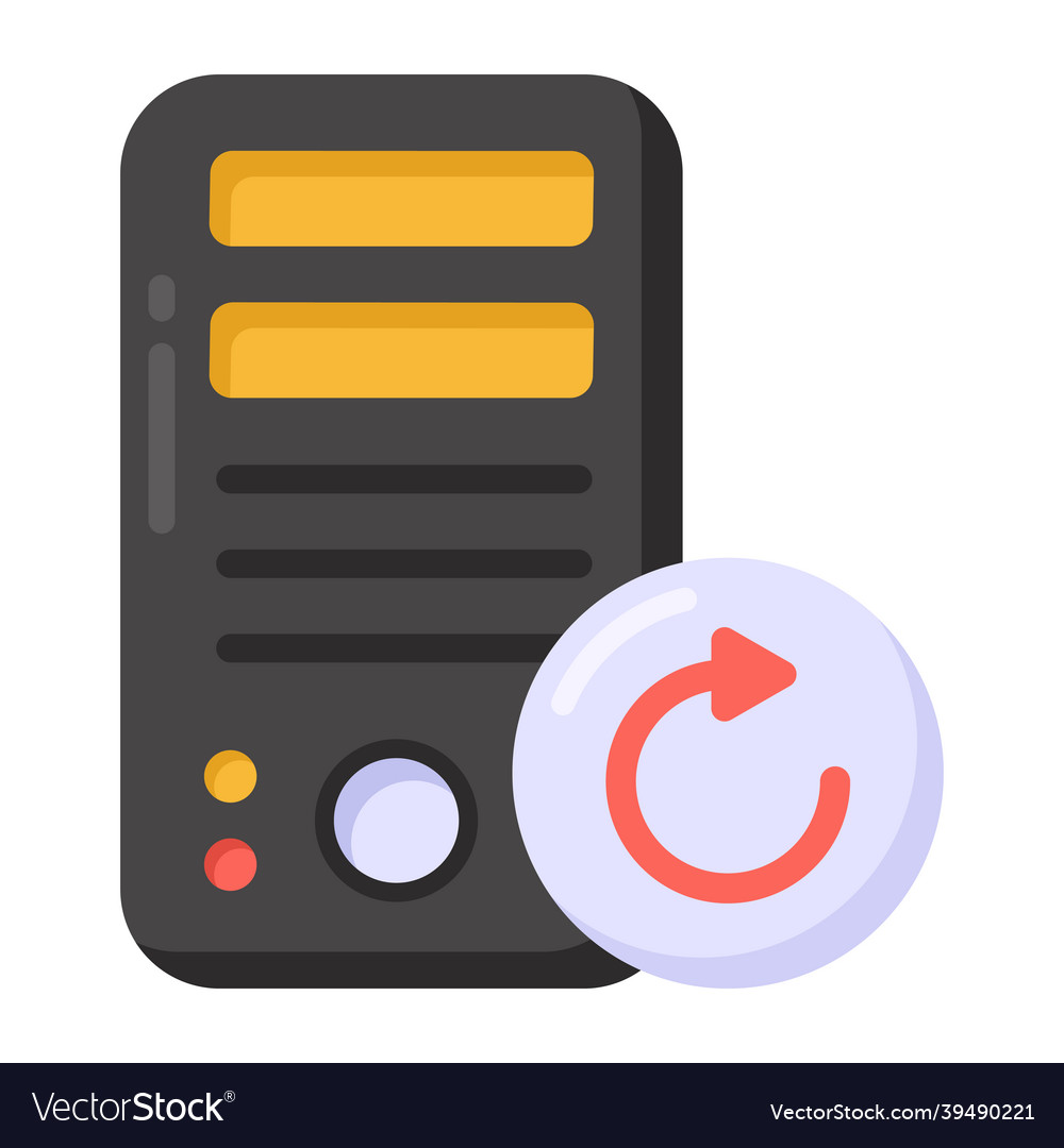 Data refresh Royalty Free Vector Image - VectorStock