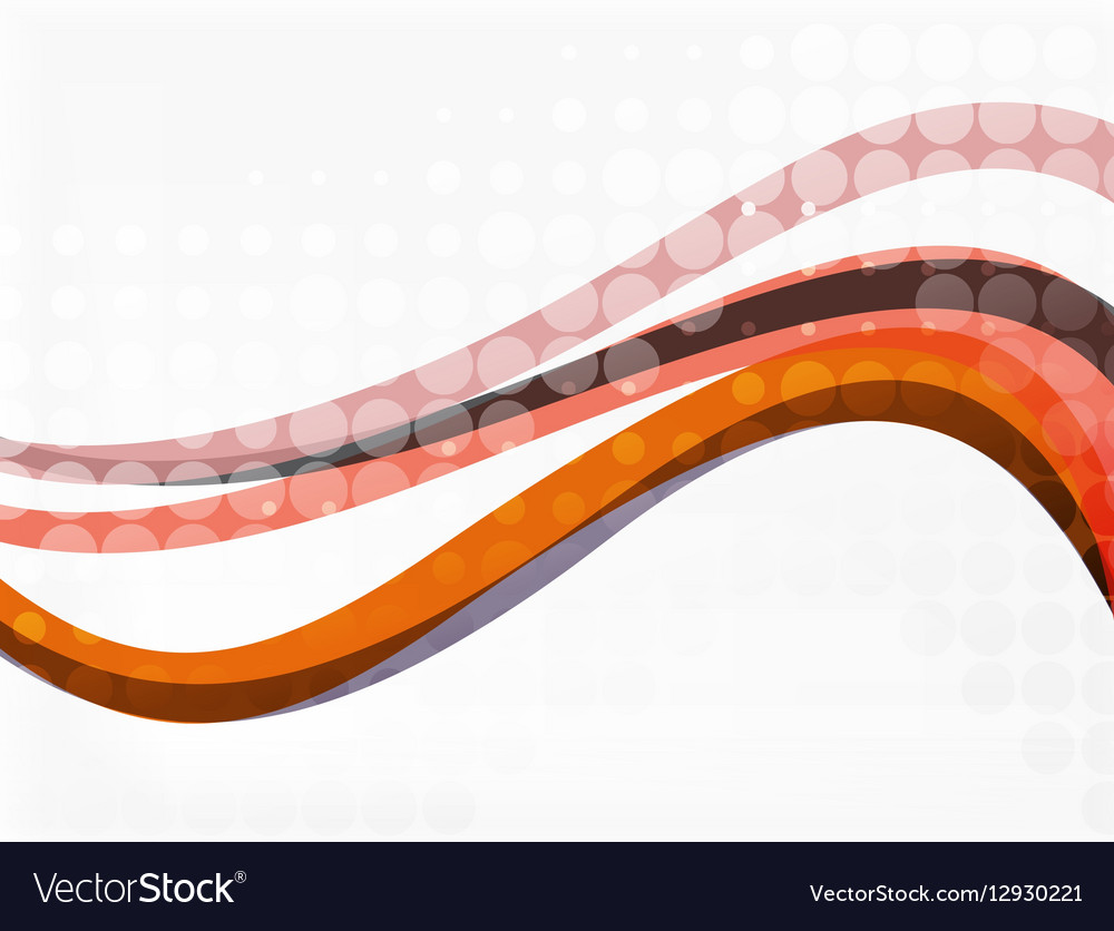 Dotted curve waves Royalty Free Vector Image - VectorStock
