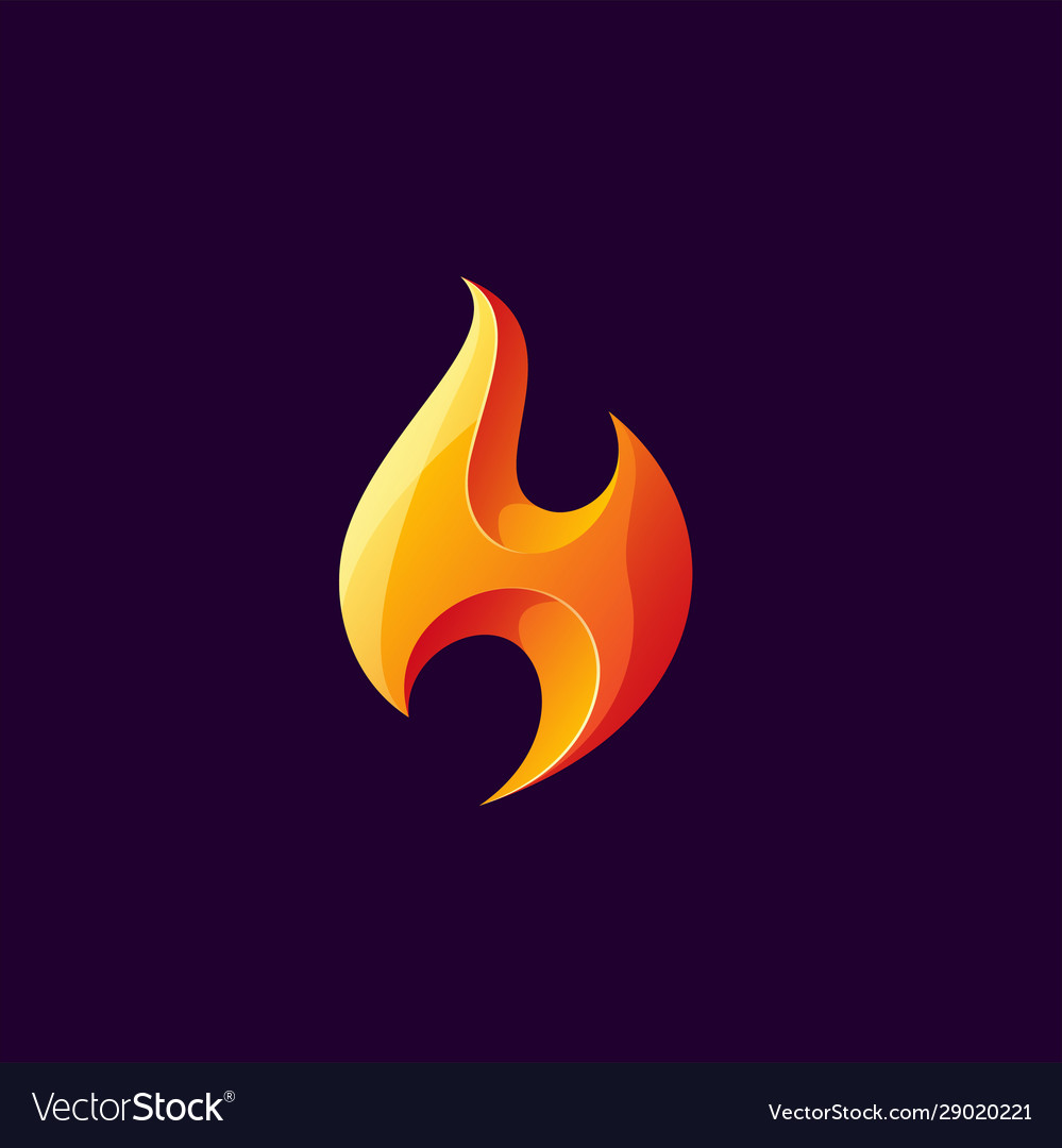 Fire logo design Royalty Free Vector Image - VectorStock