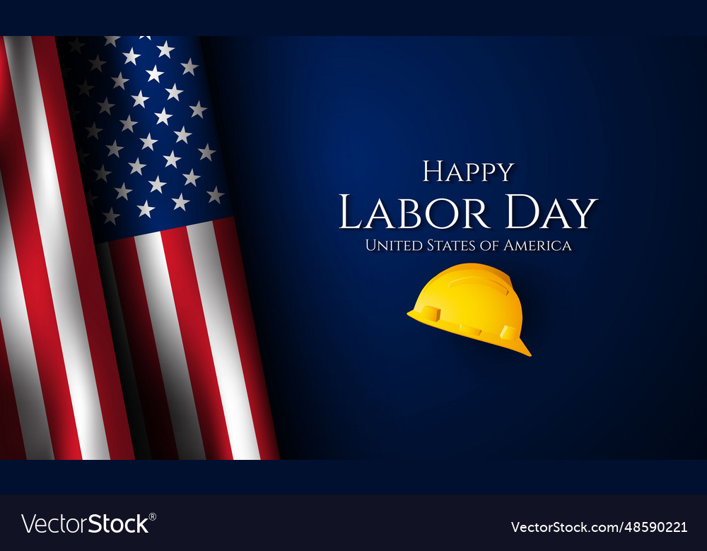 Labor day background design Royalty Free Vector Image